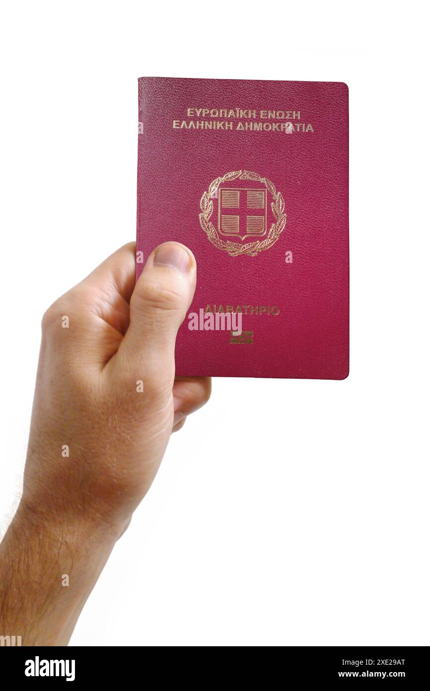 Greek id card hi-res stock photography and images - Alamy