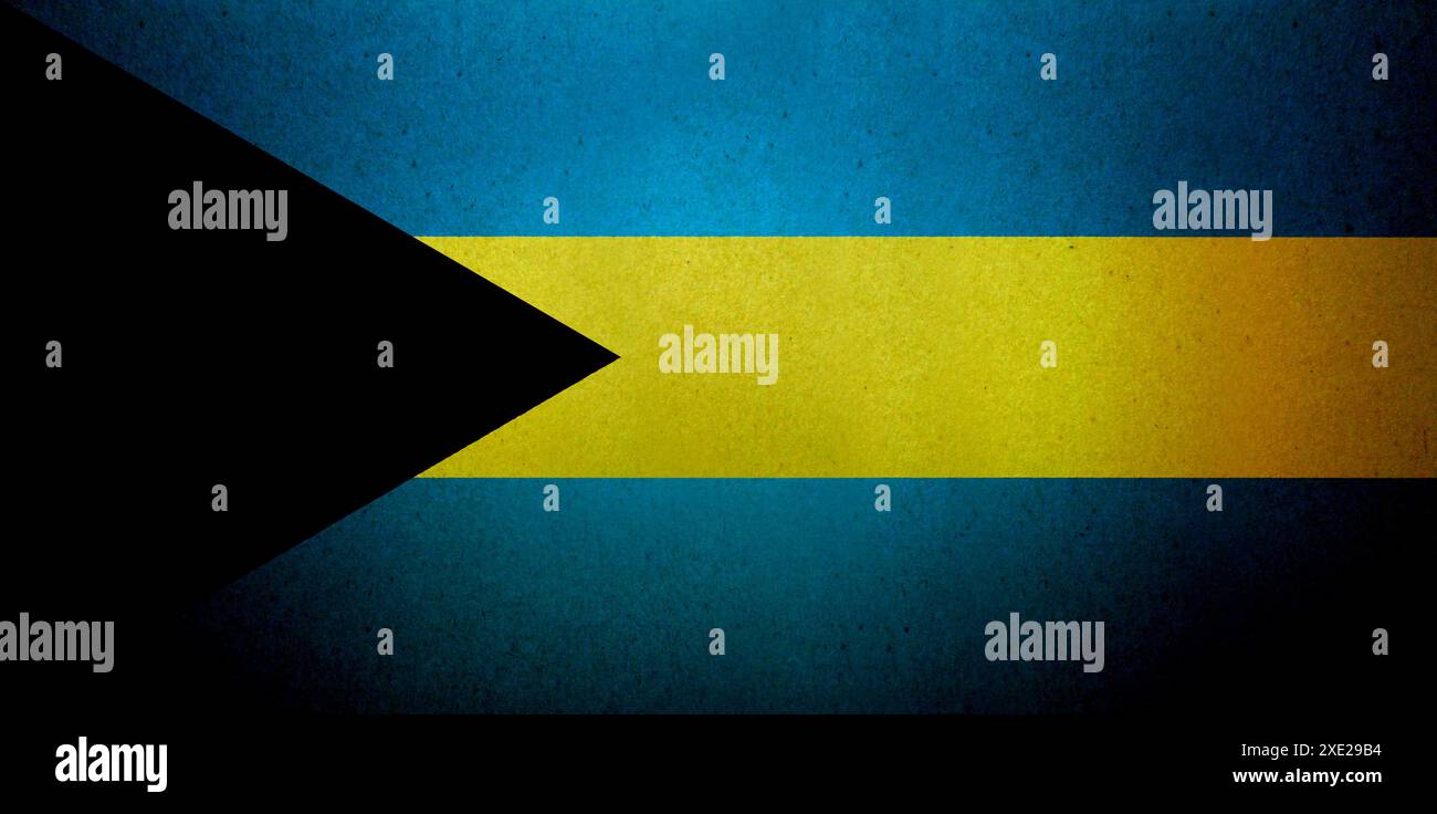 Bahamas Flag printed on a paper sheet Stock Photo - Alamy