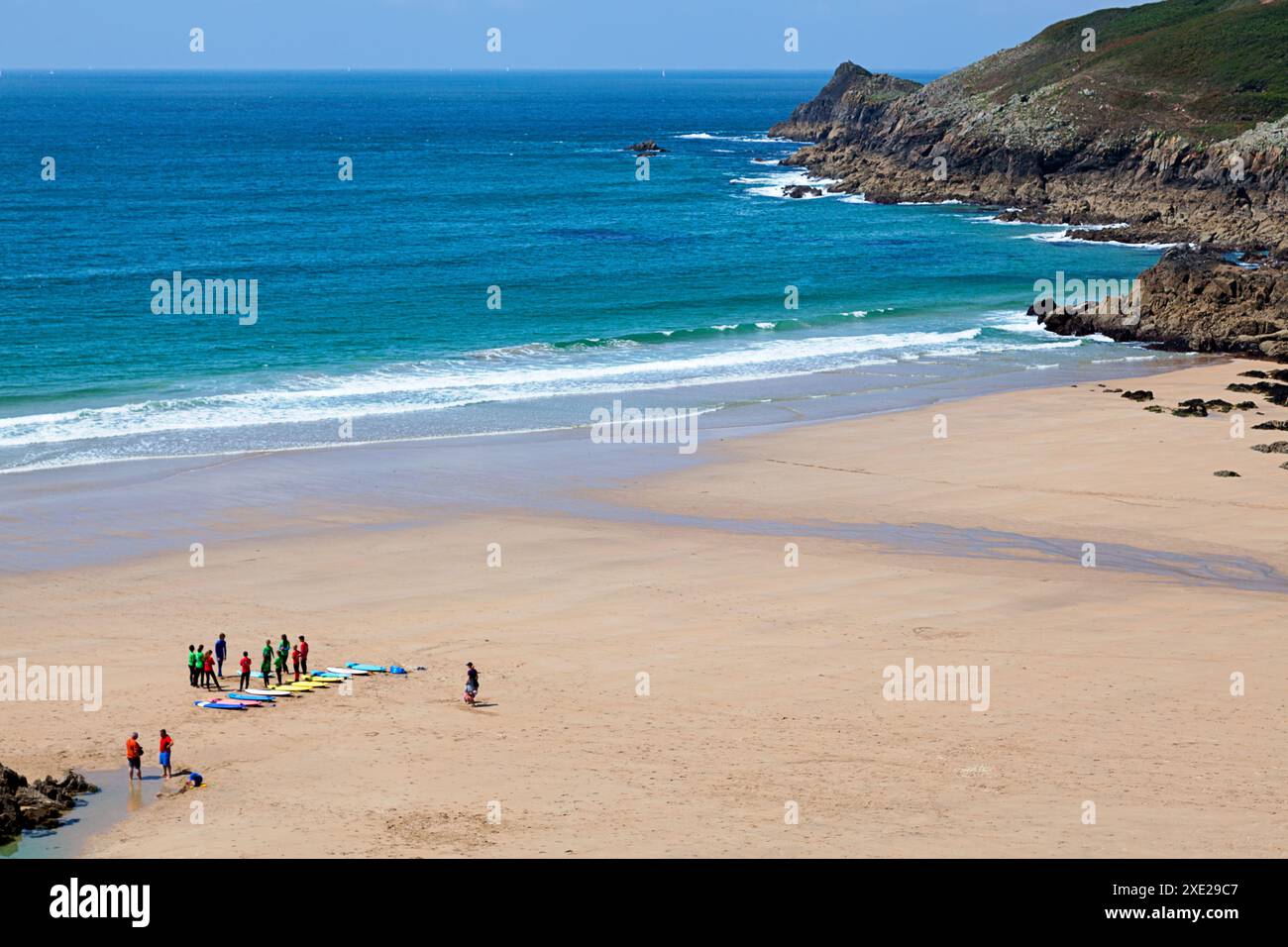 The plage du minou (Minou Beach) below the Fort du Minou (Fort of Minou ...