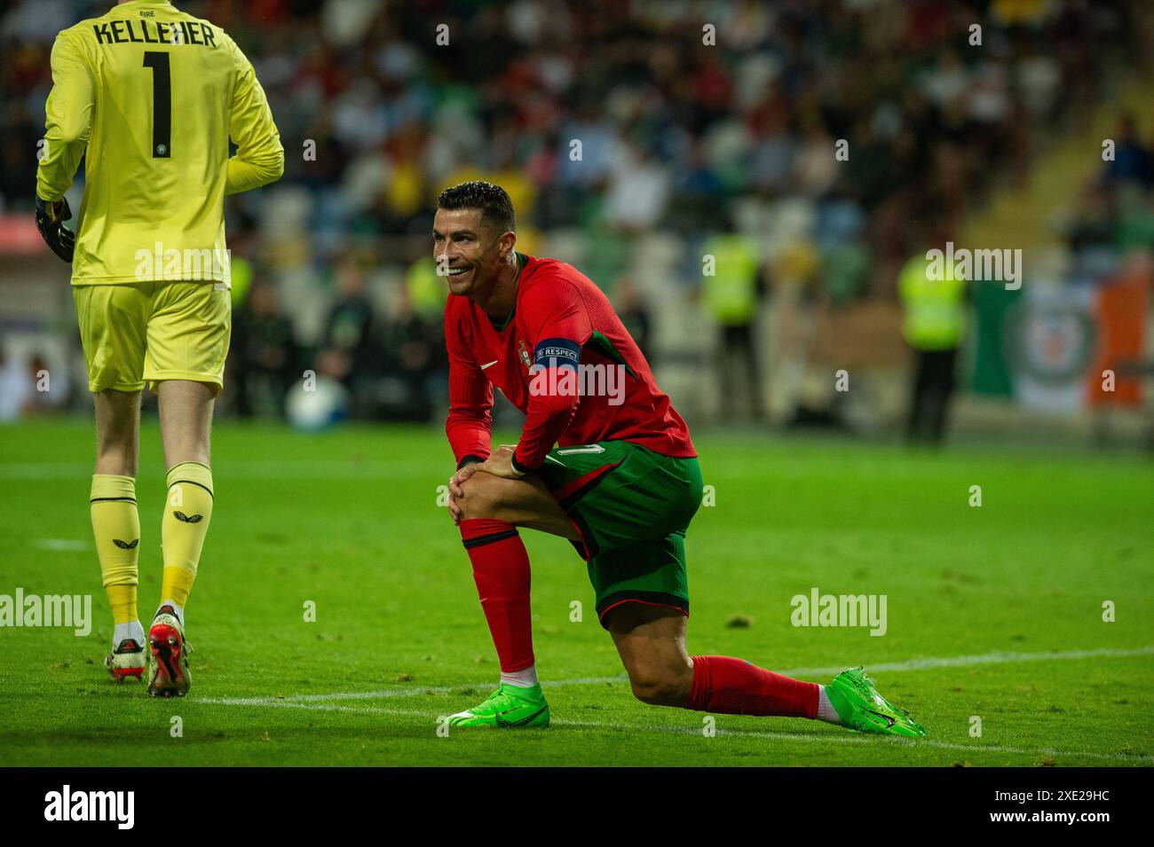 Cristiano Ronaldo action against Ireland Stock Photo - Alamy