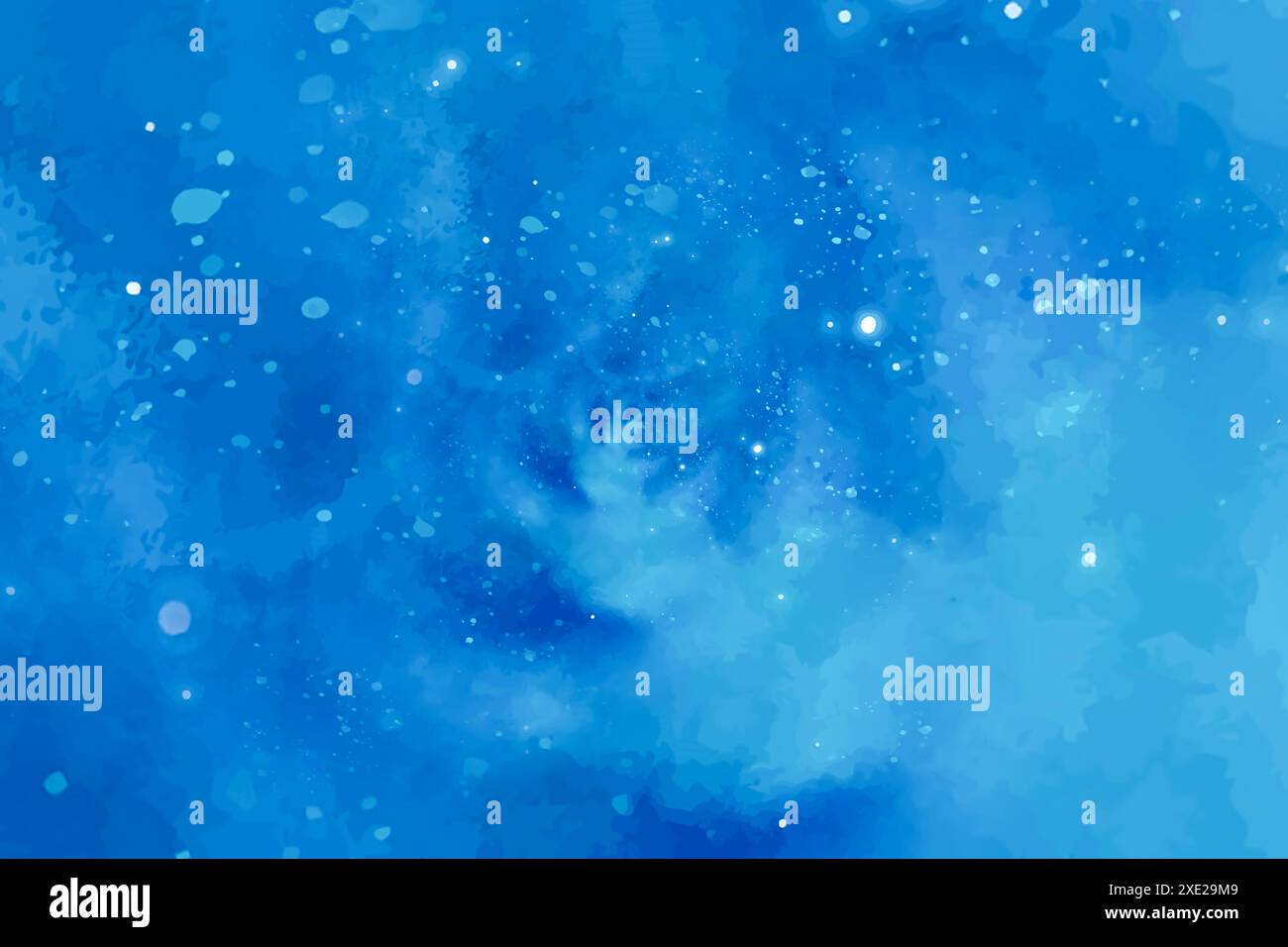 Starry blue background with optical spiral and futuristic design Stock ...