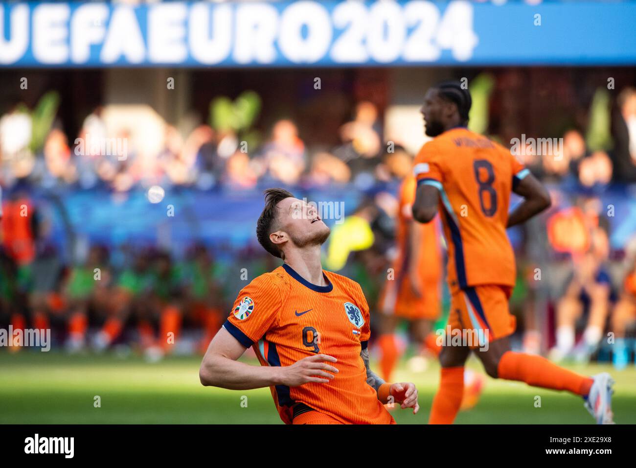 Wout Weghorst (Niederlande, #09) aergert sich, GER, Netherlands (NED) vs Austria (AUT), Fussball ...