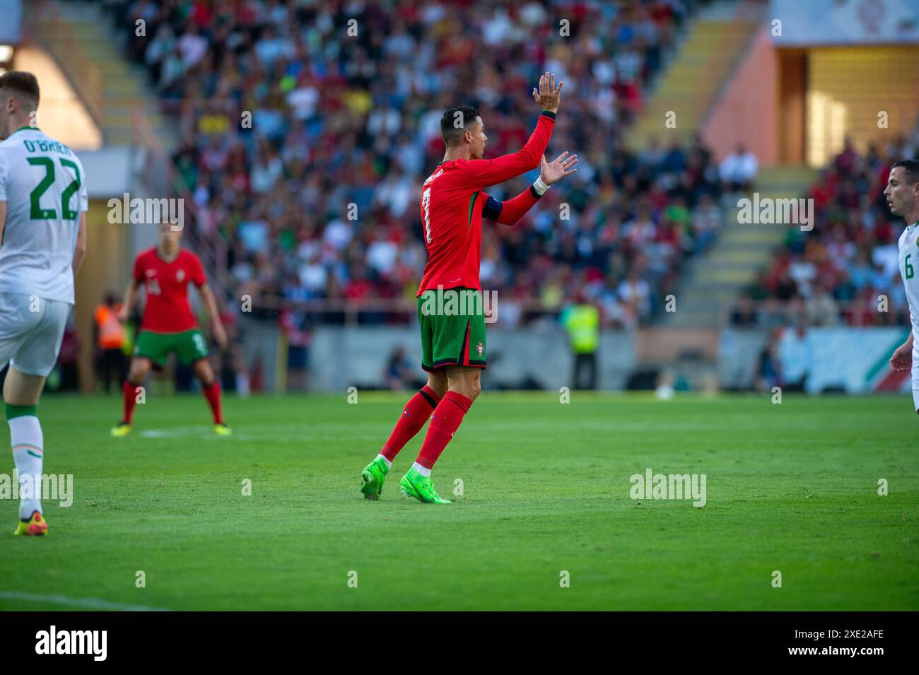 Cristiano Ronaldo on action against Ireland Stock Photo - Alamy