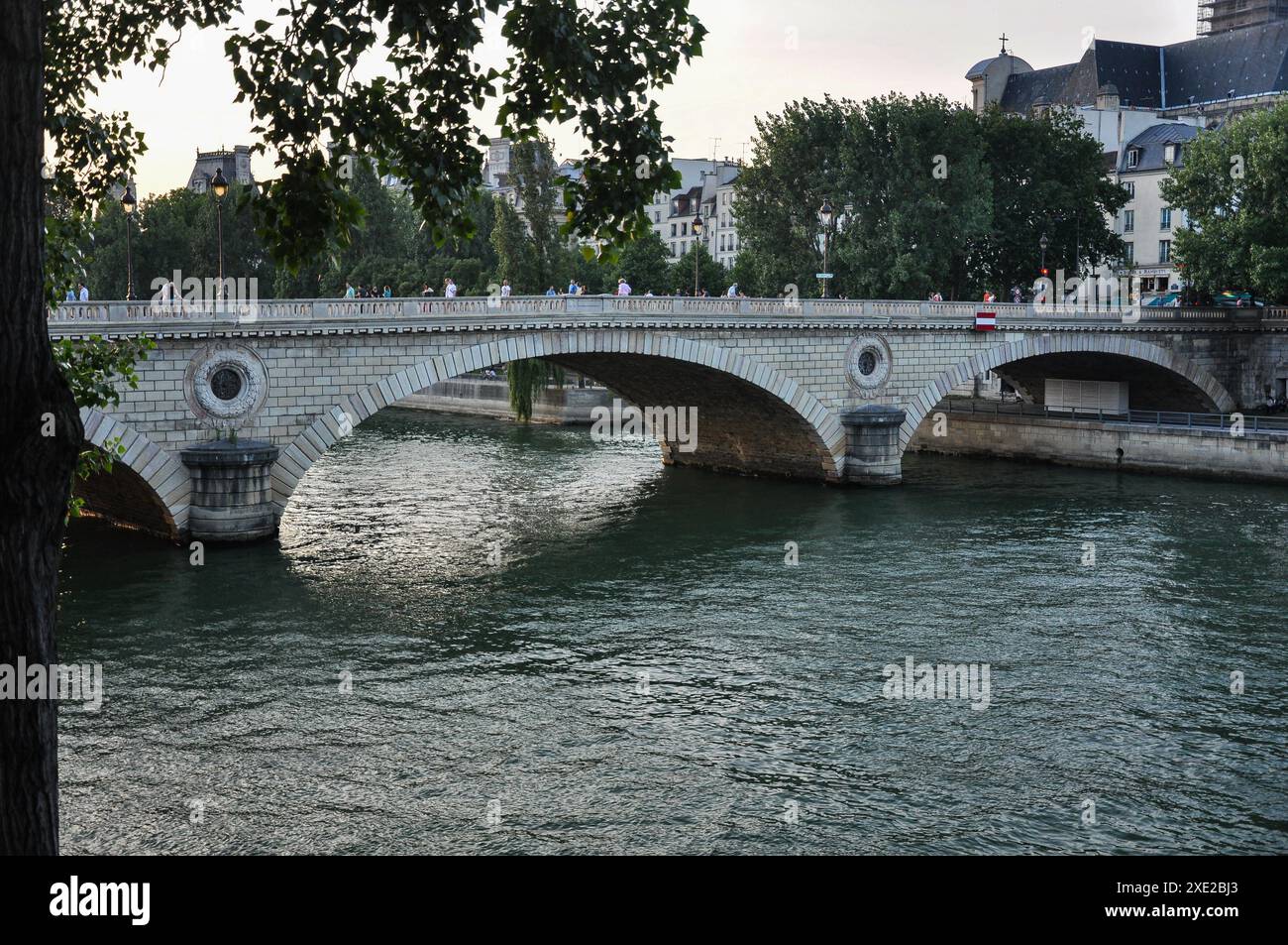 The Pont Louis-Philippe, a bridge across the River Seine in Paris Stock ...
