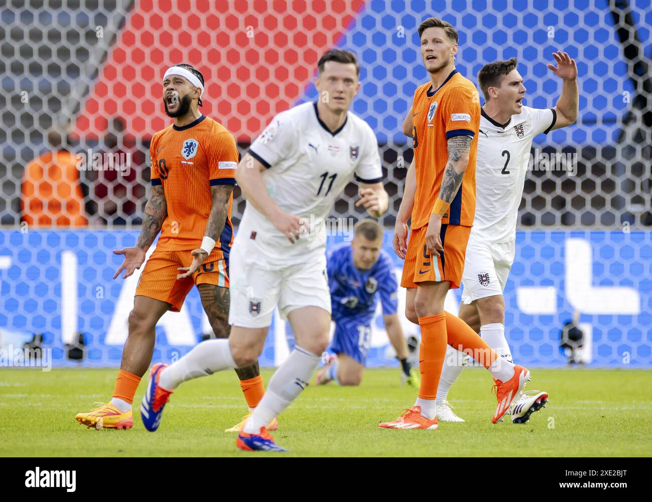 Berlin, Germany June 25, 2024. Memphis Depay of Holland and Wout ...