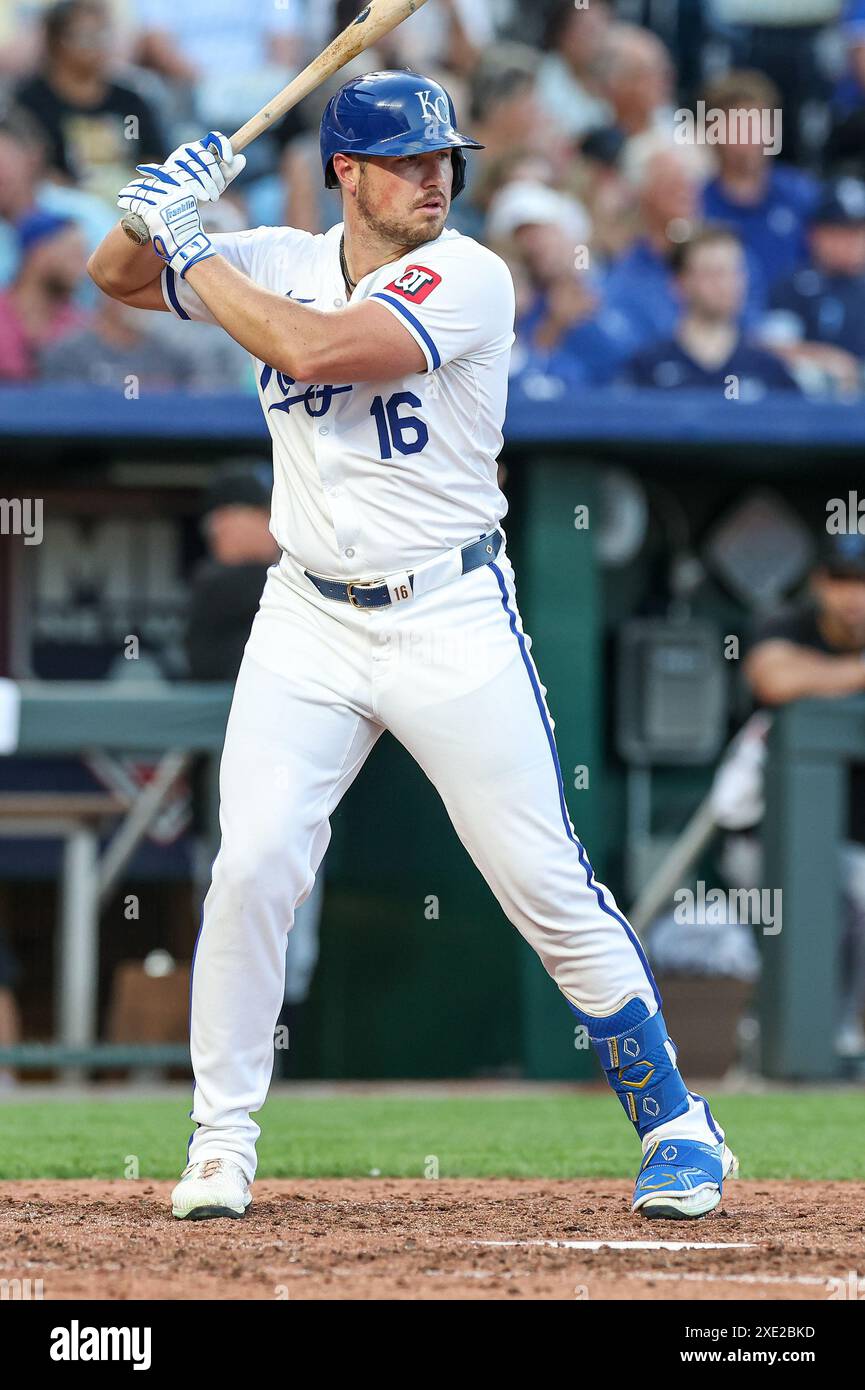 Kansas City, MO, USA. 24th June, 2024. Kansas City Royals outfielder ...