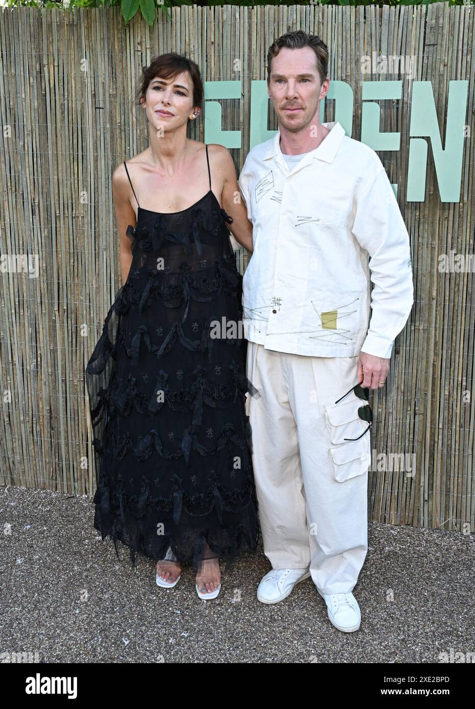 London, UK. June 25th, 2024. Sophie Hunter and Benedict Cumberbatch ...
