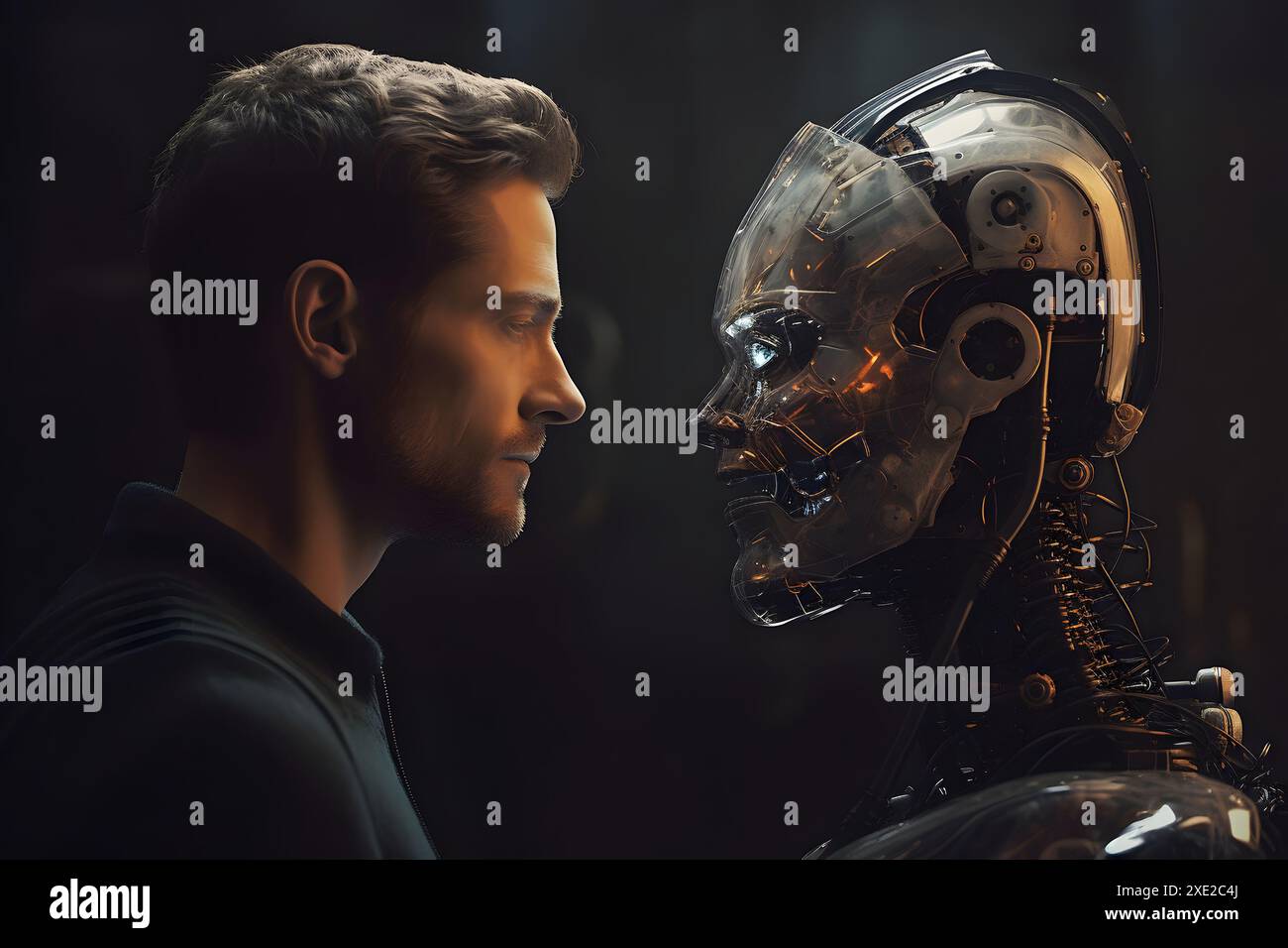 Man vs technology hi-res stock photography and images - Alamy