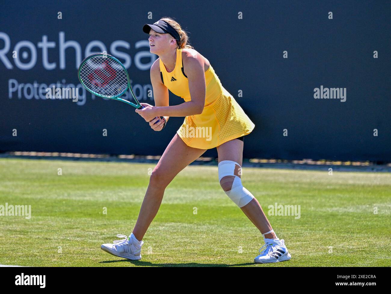 Eastbourne, UK. 25th June, 2024. Ashlyn KRUEGER (Pic) beats Viktorija ...