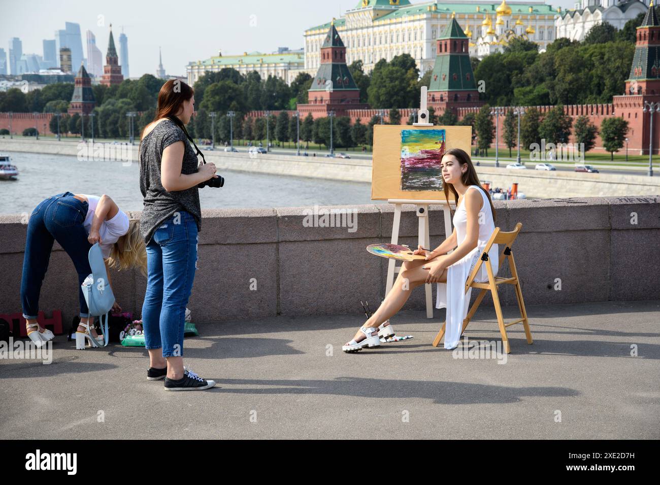 Moscow, Russia - September 9, 2018: When the Kremlin view is your ...