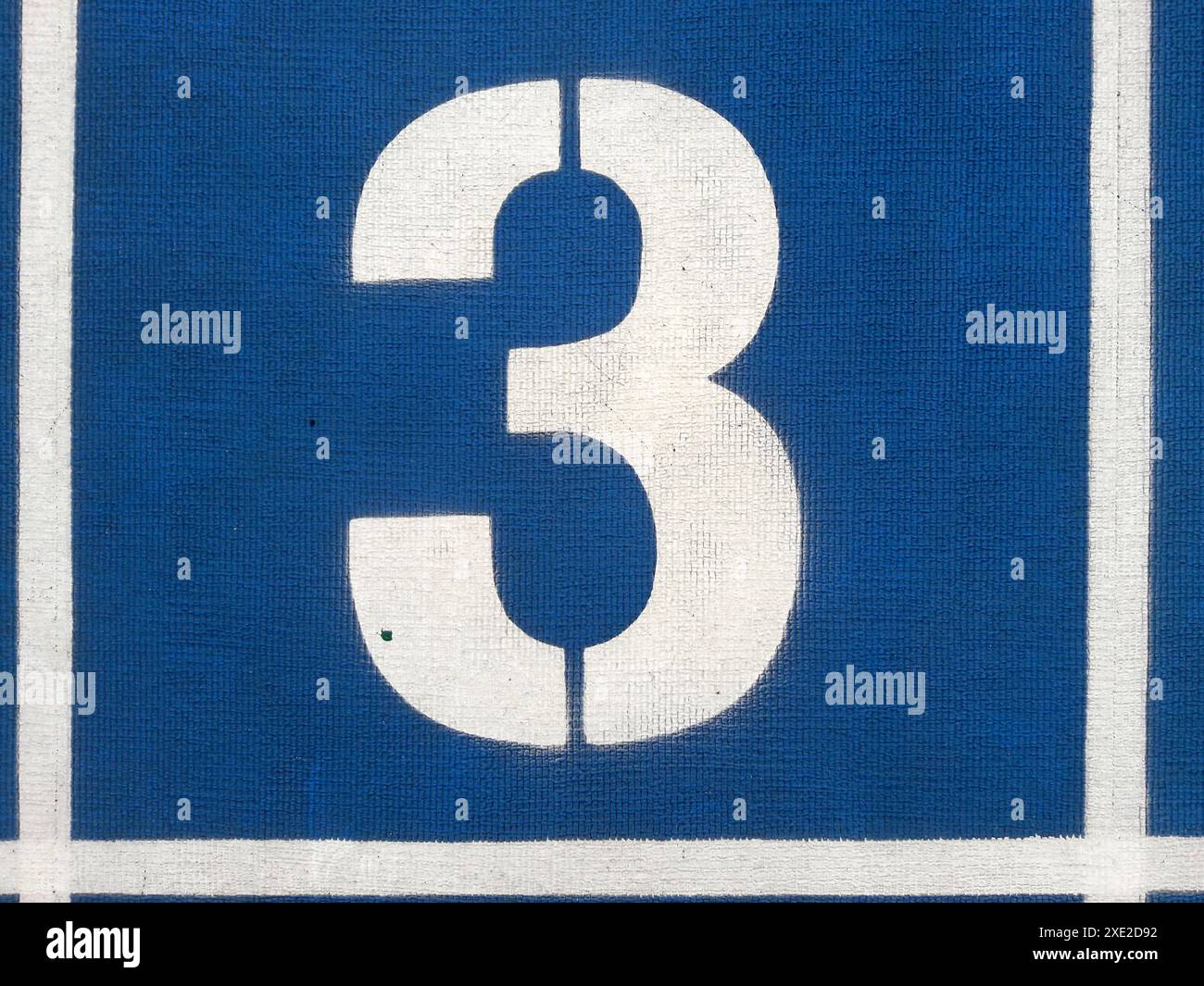 Set of 1 to 8, numbers on blue runway. Numbers one to eight on runway ...