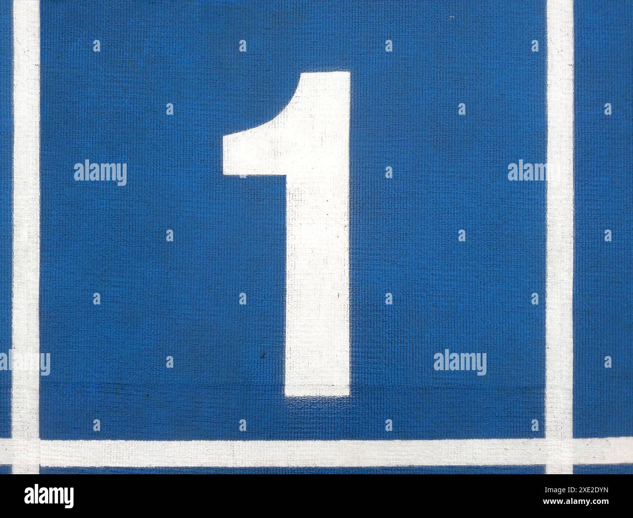 Set of 1 to 8, numbers on blue runway. Numbers one to eight on runway ...