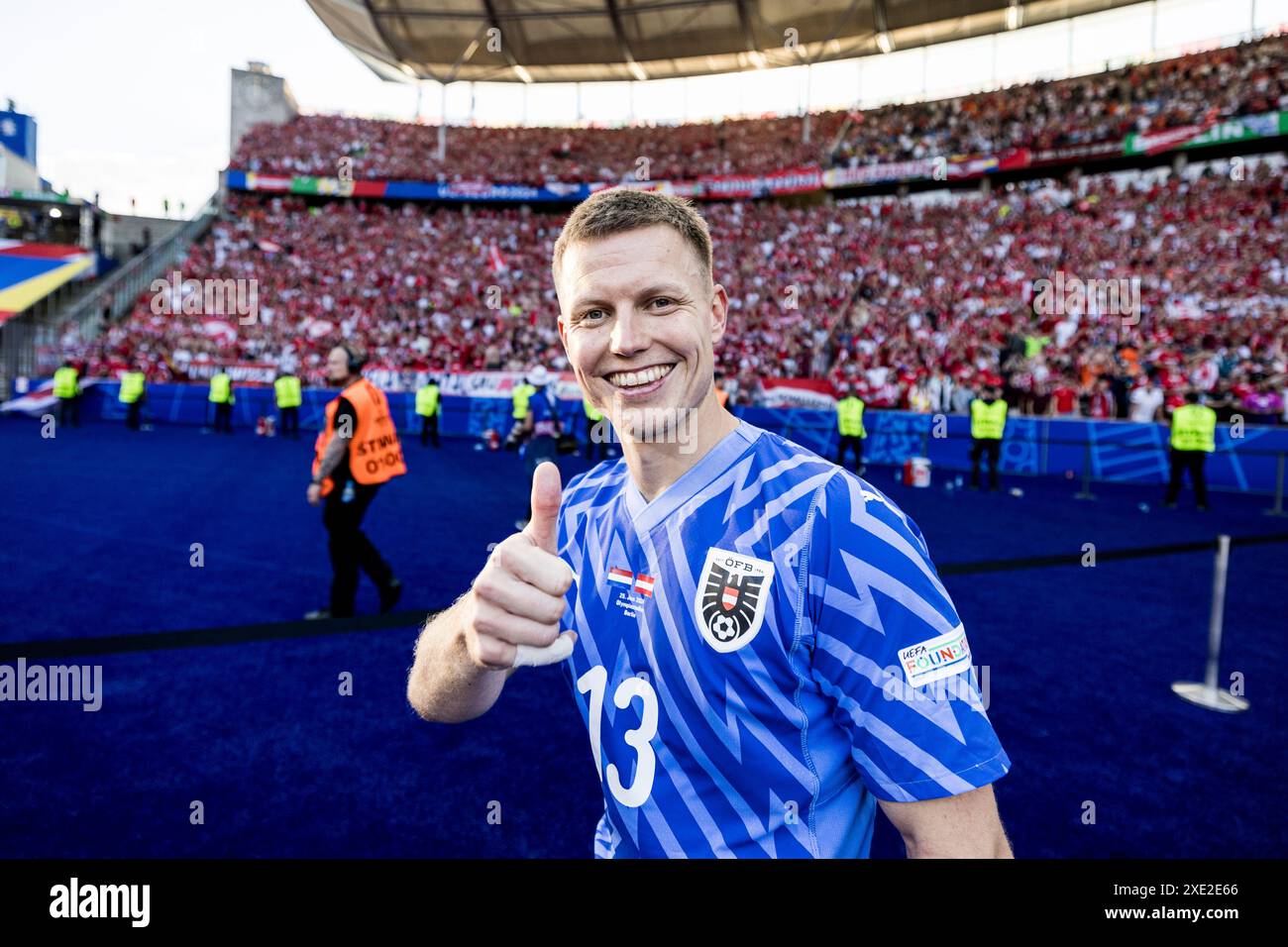 Berlin, Germany. 25th June, 2024. Goalkeeper Patrick Pentz (13) of ...