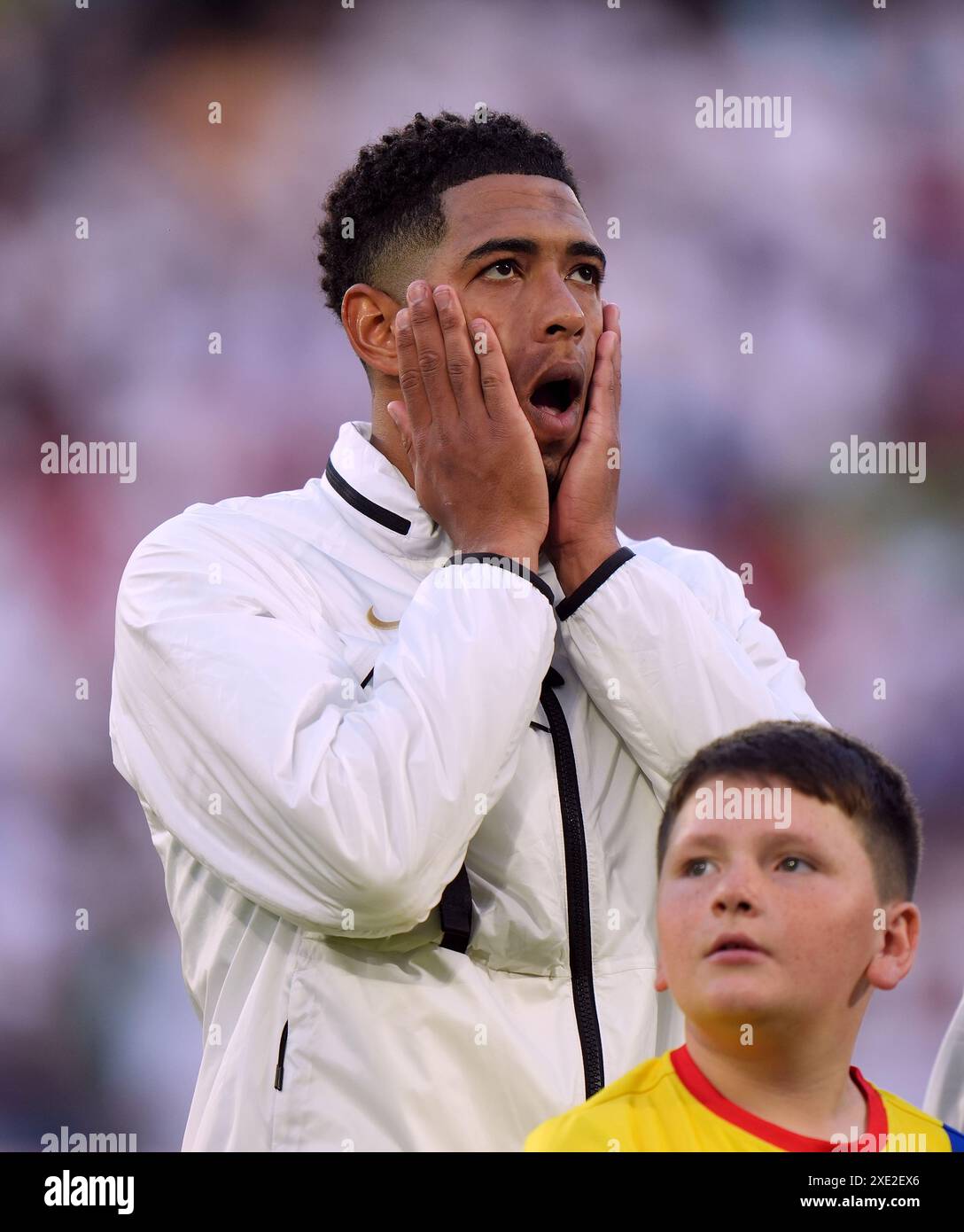 England's Jude Bellingham during the UEFA Euro 2024 Group C match at ...