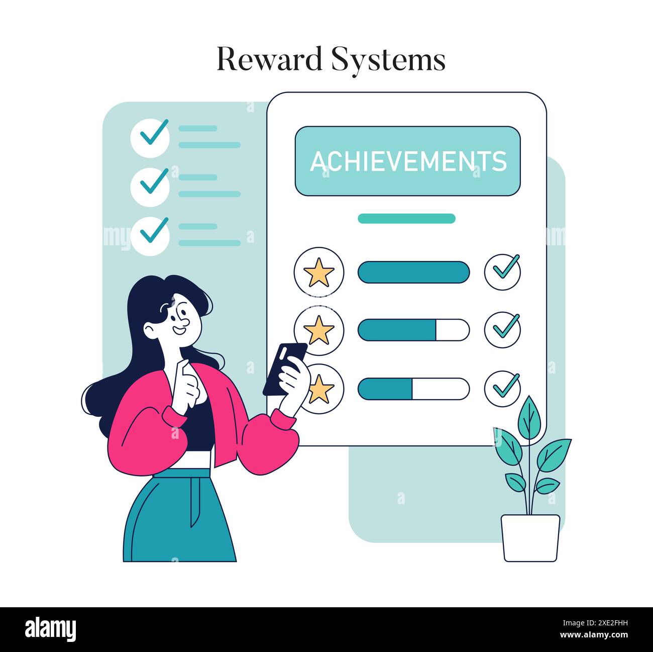 Health gamification concept. Engaging with a smartphone app that tracks ...