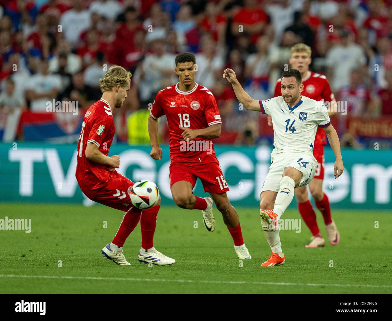 M. Hjulmand (Daenemark #21), Alexander Hartmann Bah (Daenemark #18 ...