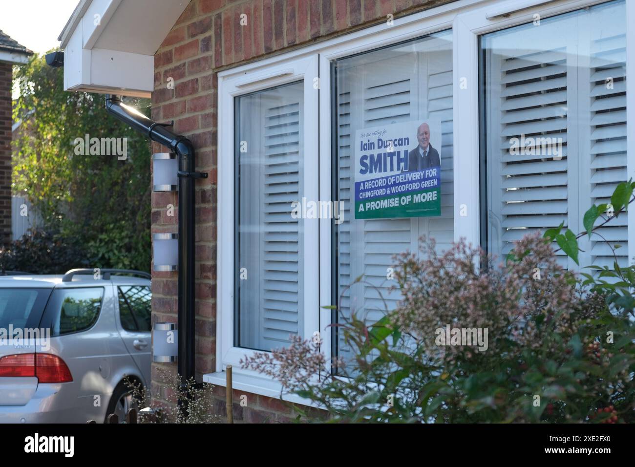 Poster showing support for Conservative MP Iain Duncan Smith in Chingford and Woodford Green ...