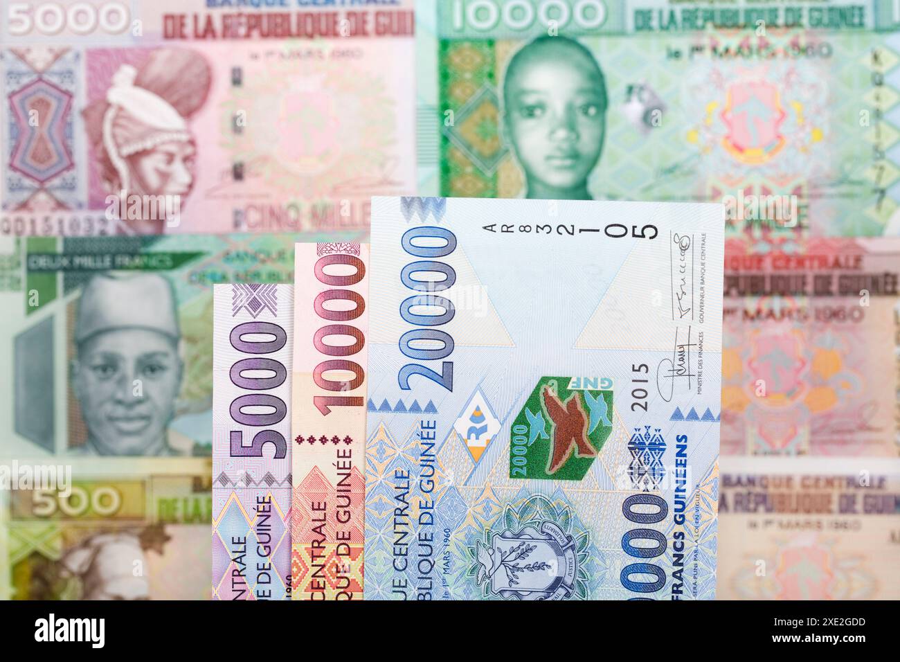Guinean money a business background Stock Photo - Alamy