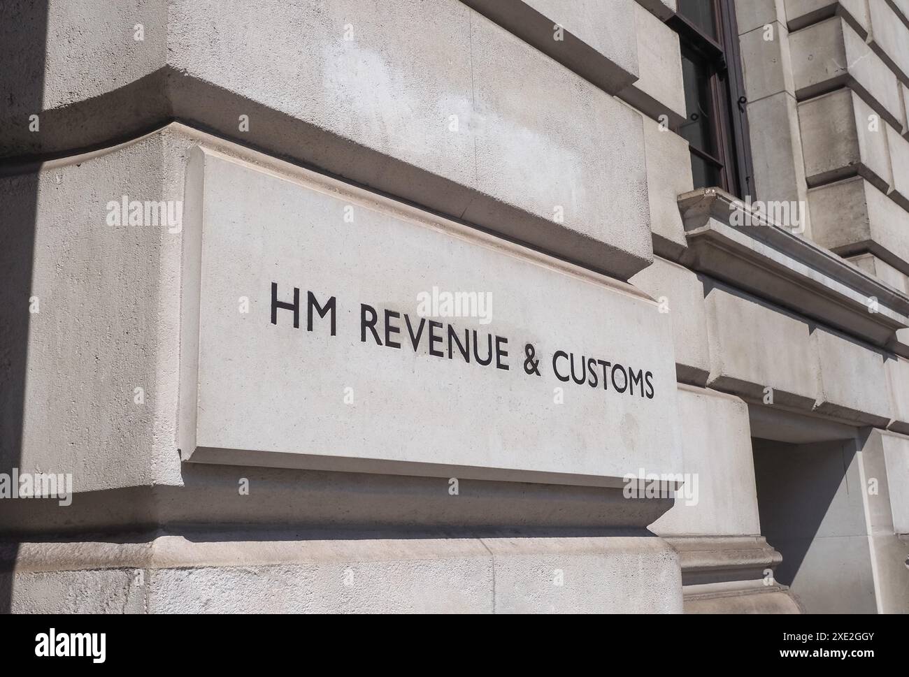 HM Revenue and Customs sign in London Stock Photo - Alamy