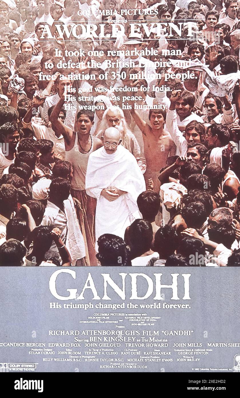 Gandhi film poster hi-res stock photography and images - Alamy