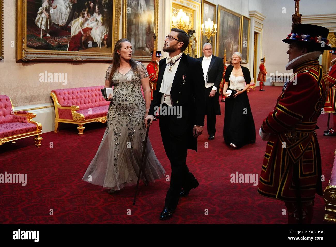 Cabinet Secretary Simon Case make his way along the East Gallery to ...