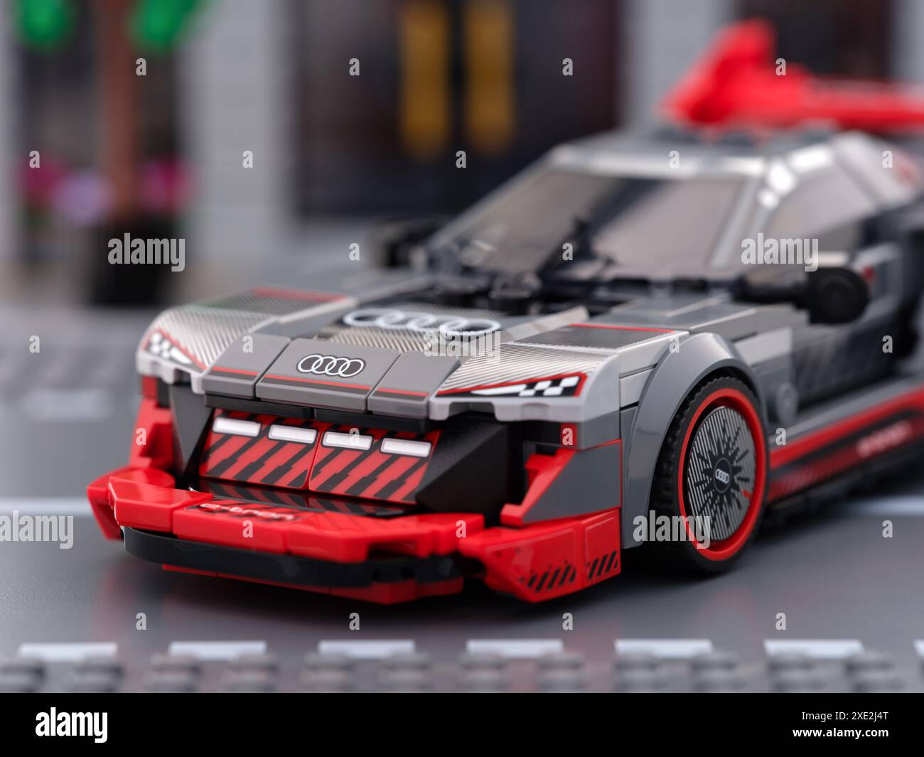 Tambov, Russian Federation - June 24, 2024 Lego Audi S1 e-tron quattro ...