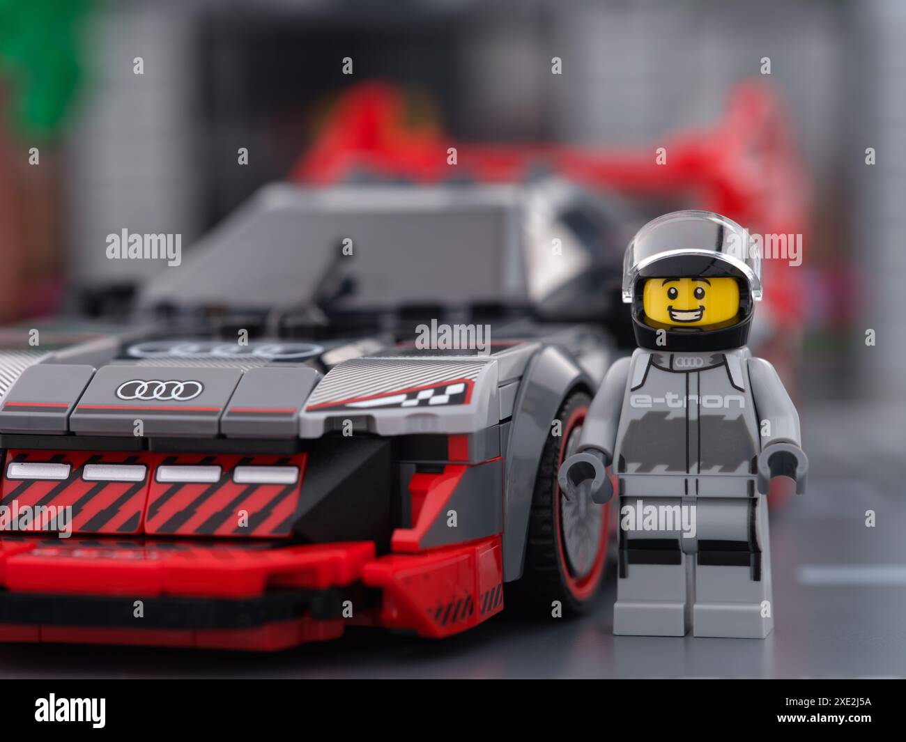 Tambov, Russian Federation - June 24, 2024 Lego Audi S1 E-tron Quattro ...