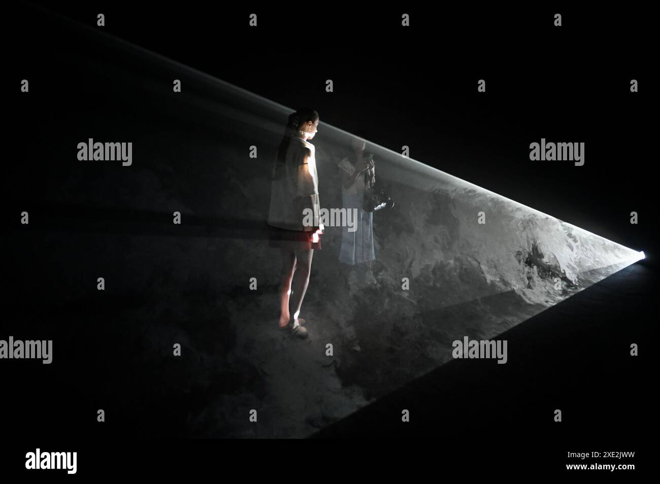 Anthony McCall : Solid Light, Tate Modern, Bankside, London, UK Stock ...