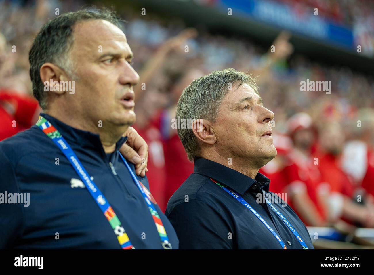 Munich, Germany. 25th June, 2024. Dragan Stojkovic (Serbien, Chef ...