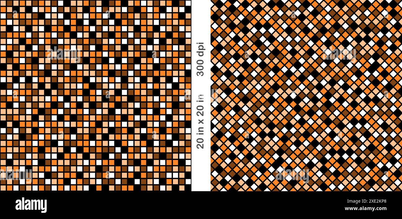 Set of 2 Mosaic seamless tileable patterns. Wallpaper, background ...