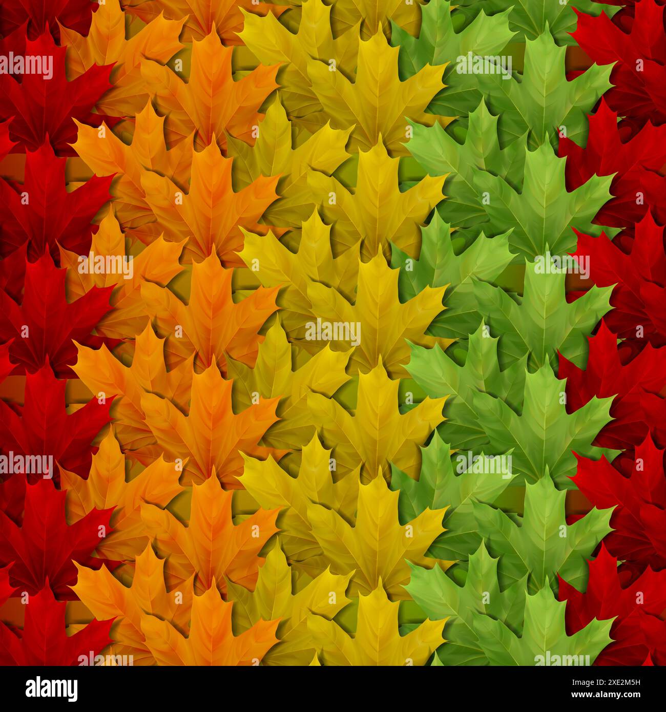 Autumn leaves background. Seamless tileable pattern. Wallpaper ...