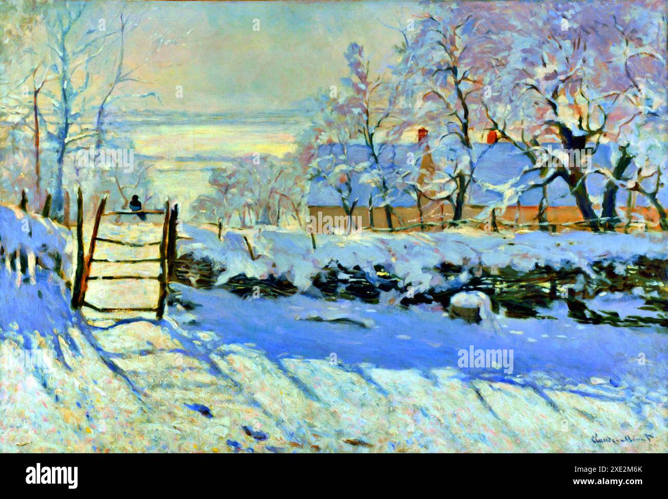 The Magpie, 1869 (painting) by Artist Monet, Claude (1840-1926) French ...