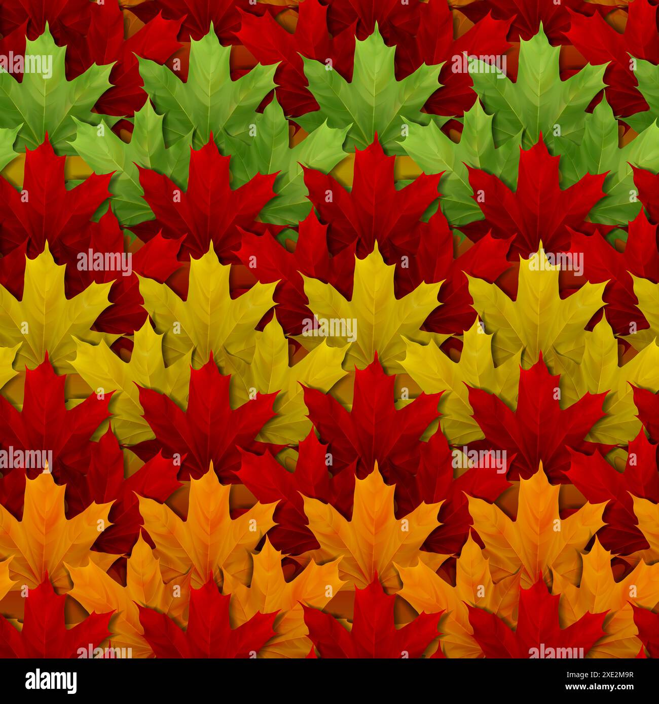 Autumn leaves background. Seamless tileable pattern. Wallpaper ...