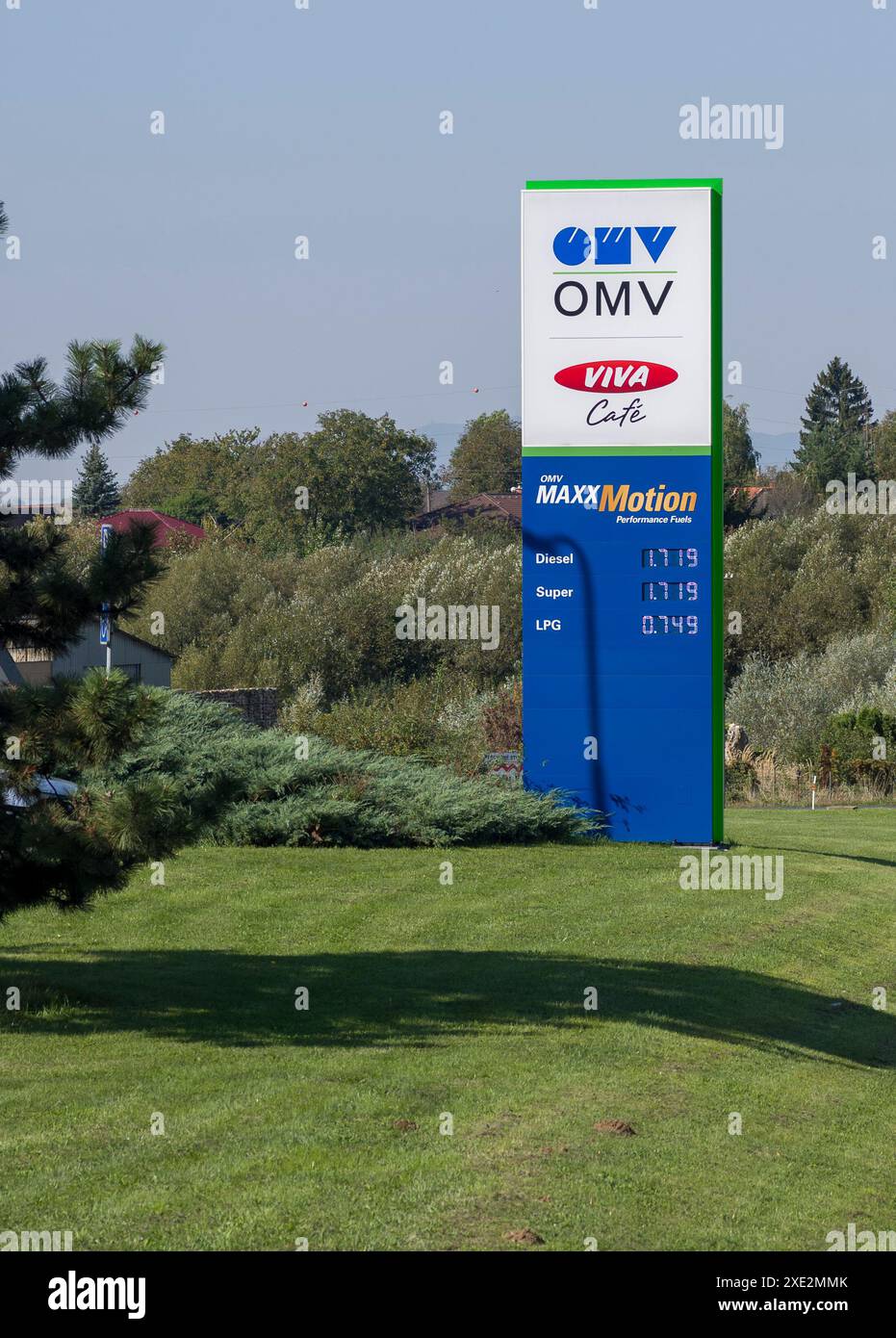Volkovce, Slovakia - September, 29, 2023 : OMV petrol station. Gas ...
