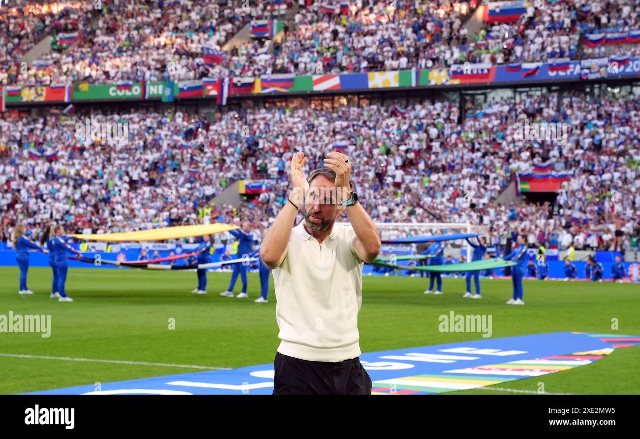 England manager Gareth Southgate during the UEFA Euro 2024 Group C ...