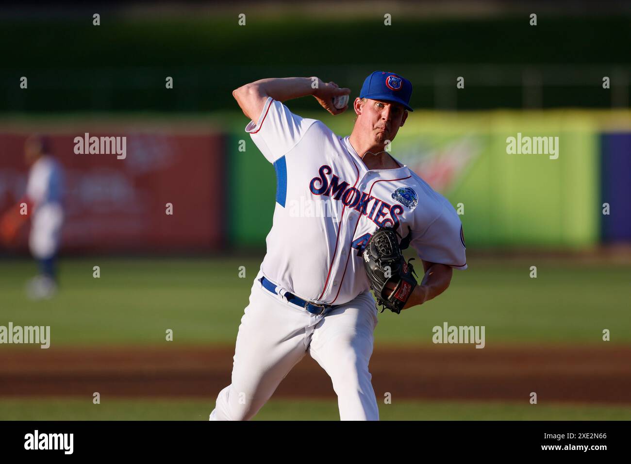Tennessee Smokies starting pitcher Trey Supak (44) in action against ...