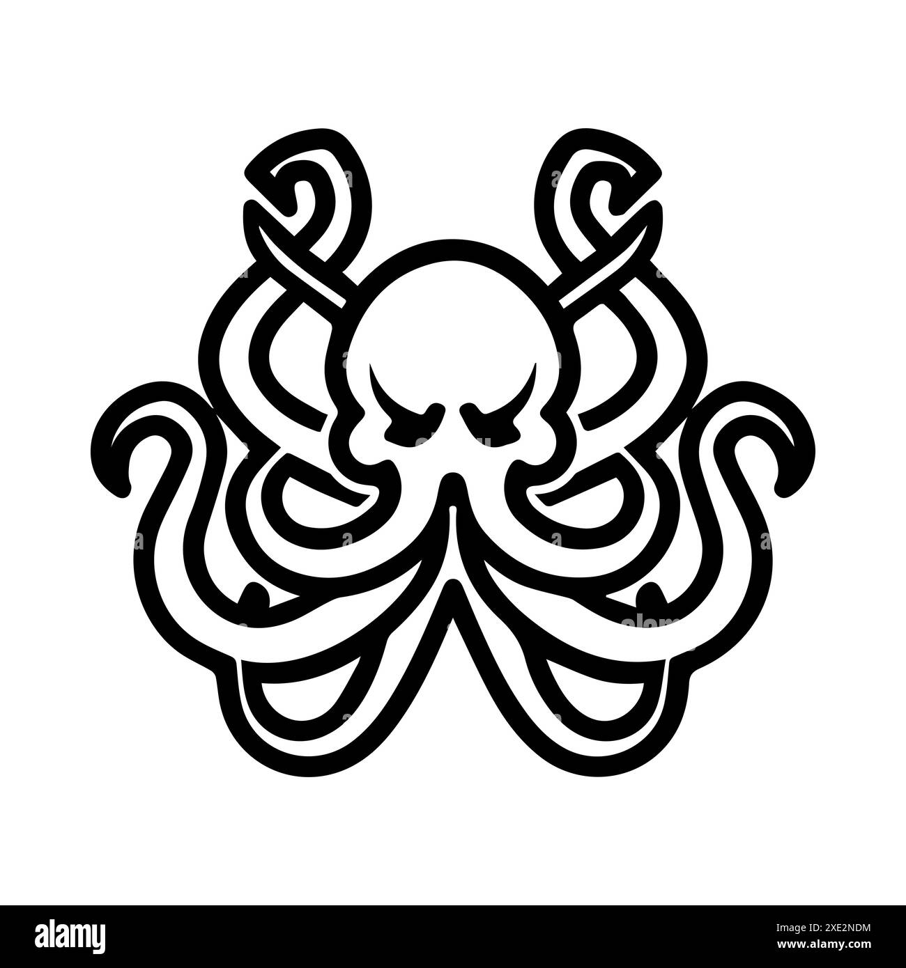 Hydra icon or modern line symbol. Vector line art and icon design with ...