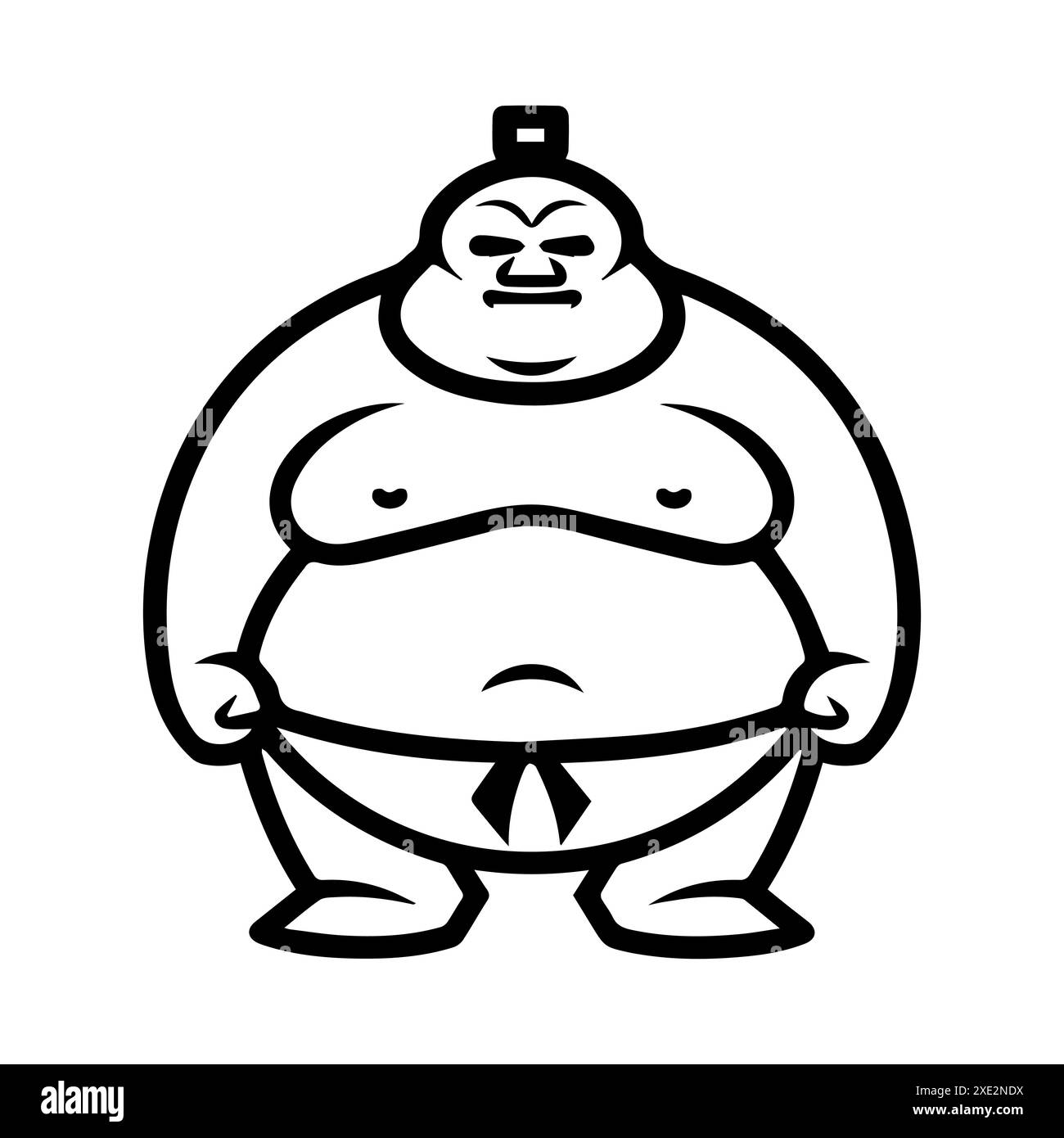 Sumo icon or modern line symbol. Vector line art and icon design with ...