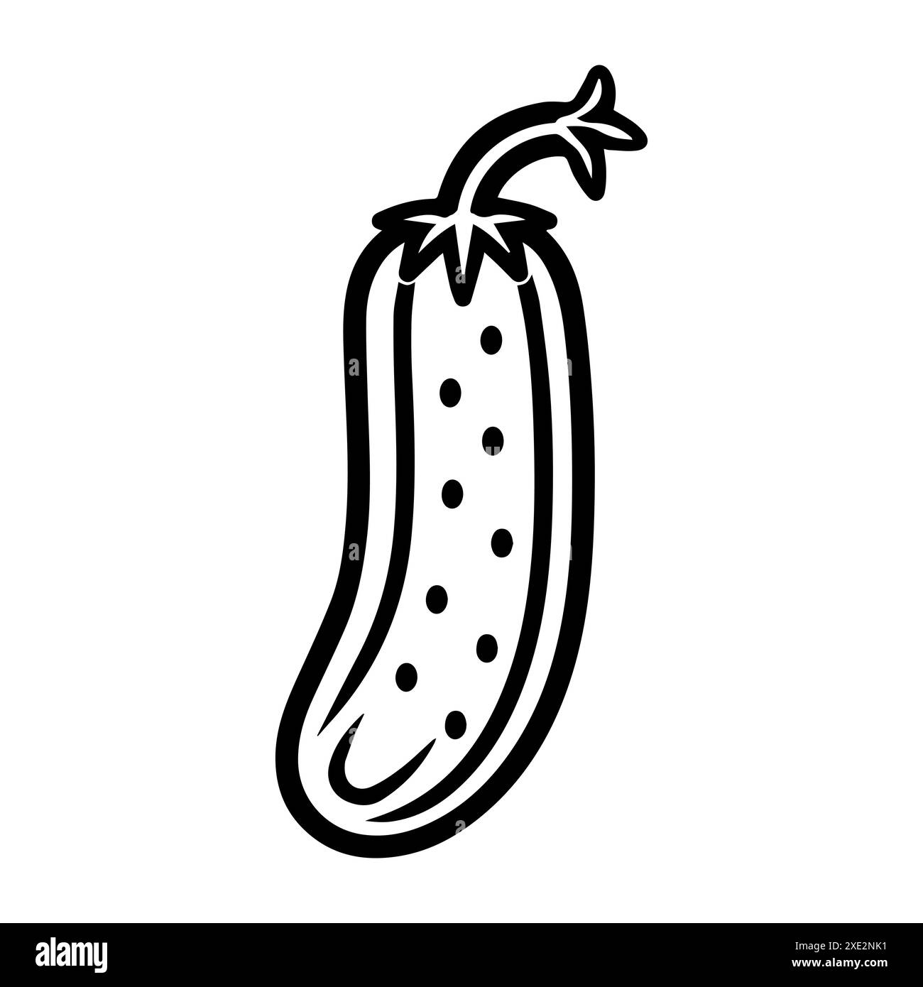 cucumber icon or modern line symbol. Vector line art and icon design ...