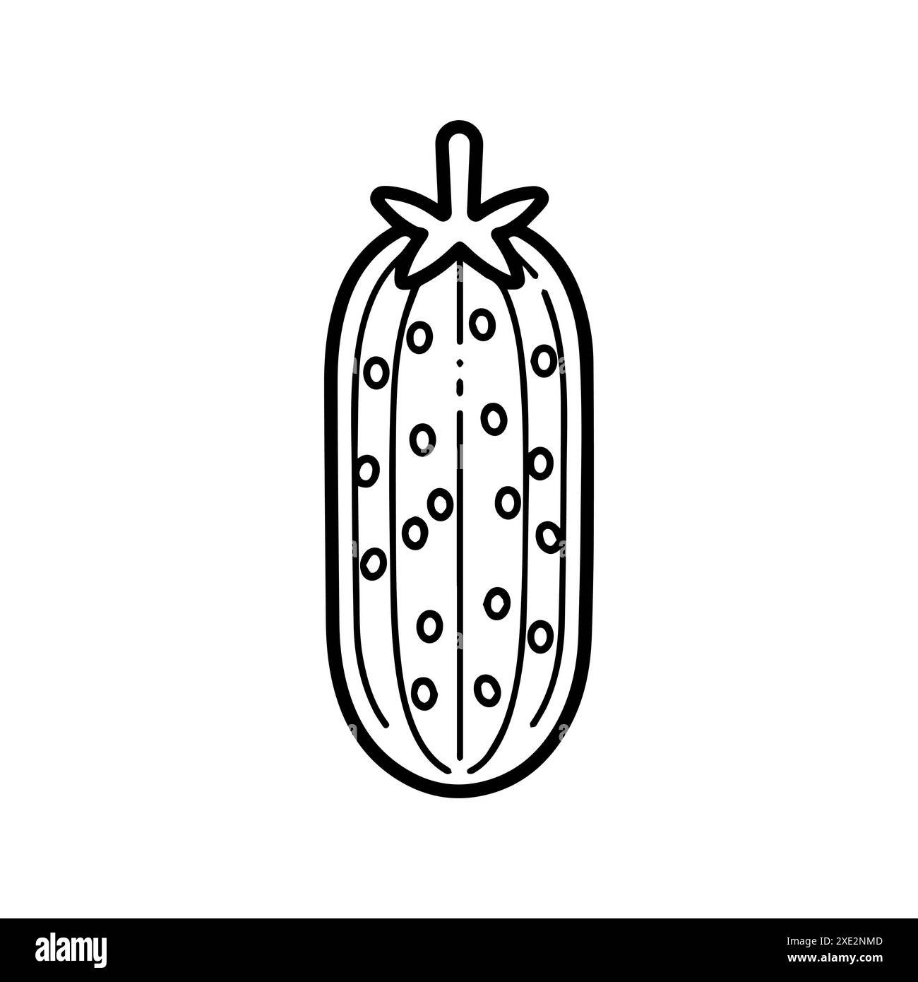 cucumber icon or modern line symbol. Vector line art and icon design ...