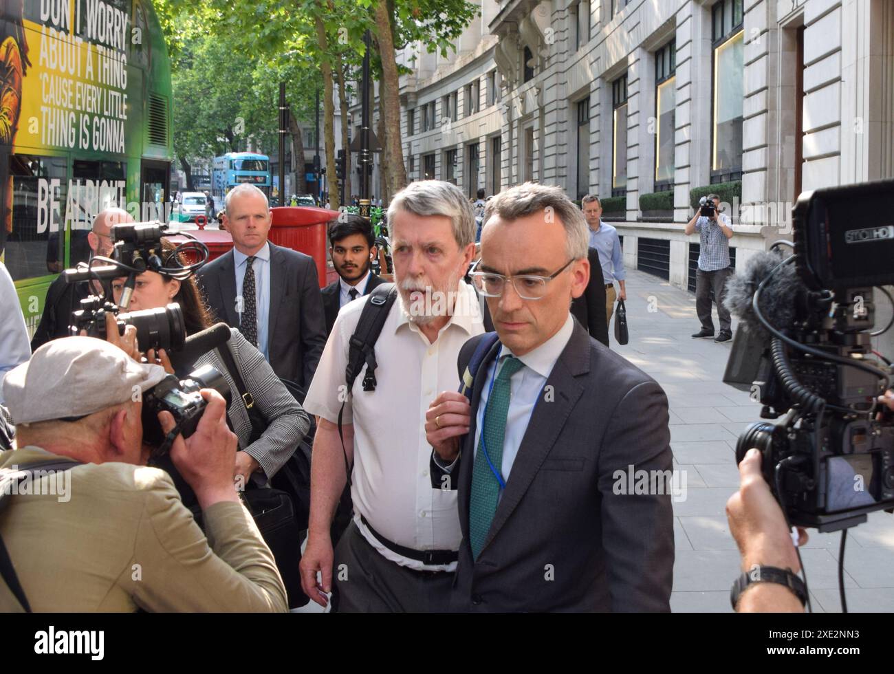 London, UK. 25th June 2024. Gareth Jenkins, a former Fujitsu engineer ...