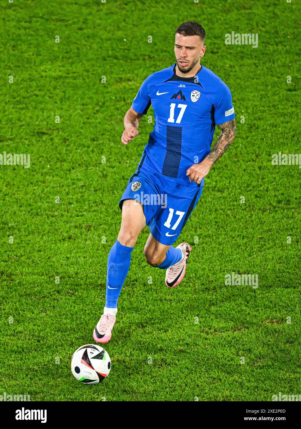 Cologne, Germany. June 25, 2024.Jan Mlakar of Slovenia during the UEFA ...