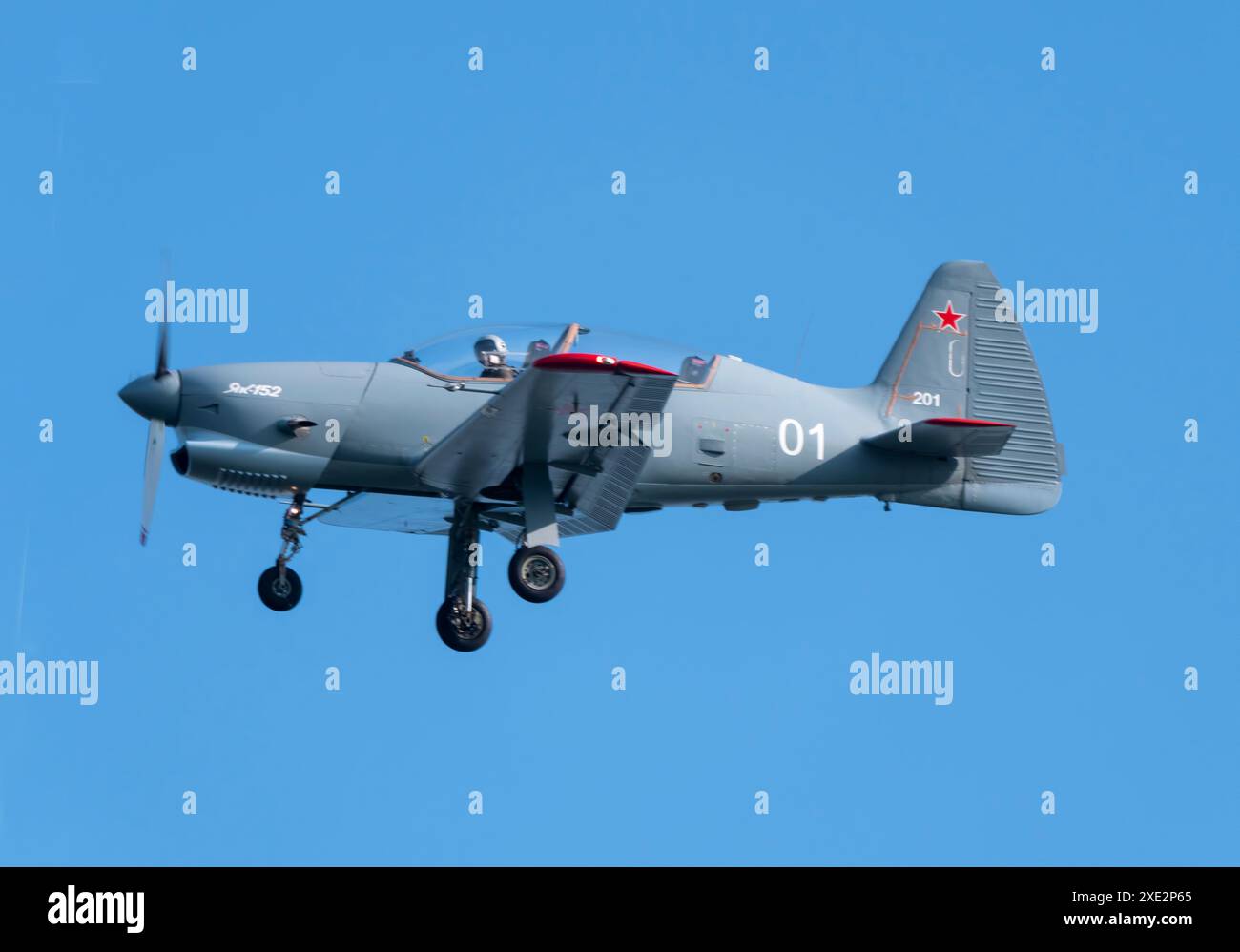 Moscow Russia Zhukovsky Airfield 25 July 2021: aerobatic yak-152 ...