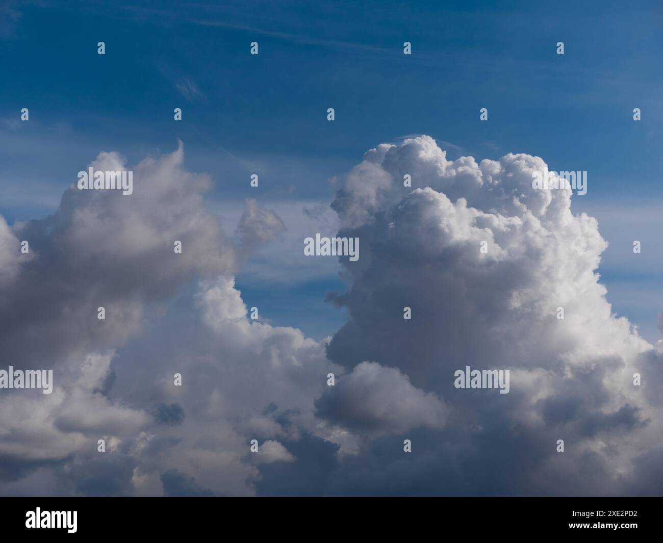 Beautiful various forms clouds in the high sky Stock Photo - Alamy
