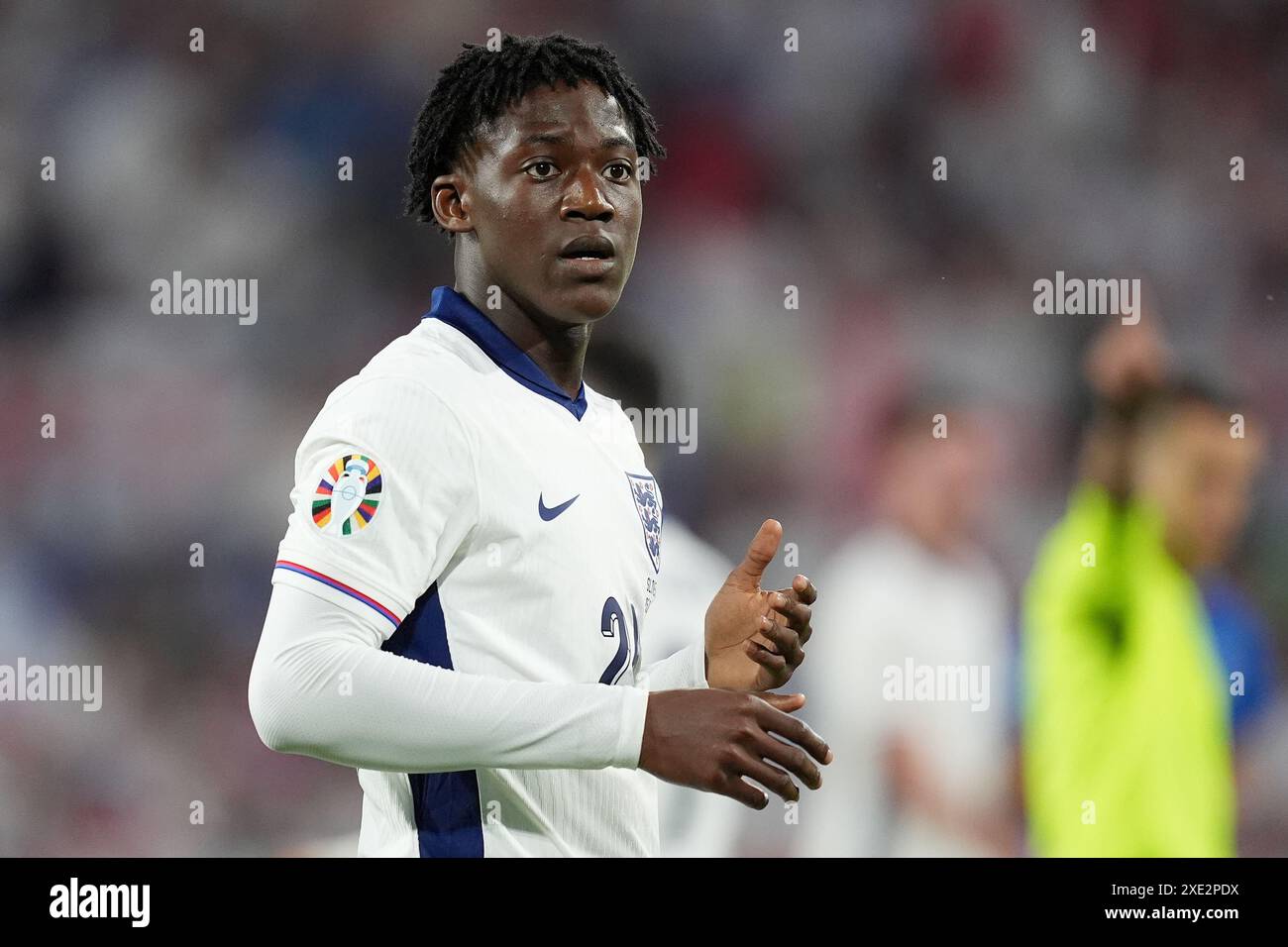 England's Kobbie Mainoo during the UEFA Euro 2024 Group C match at the ...