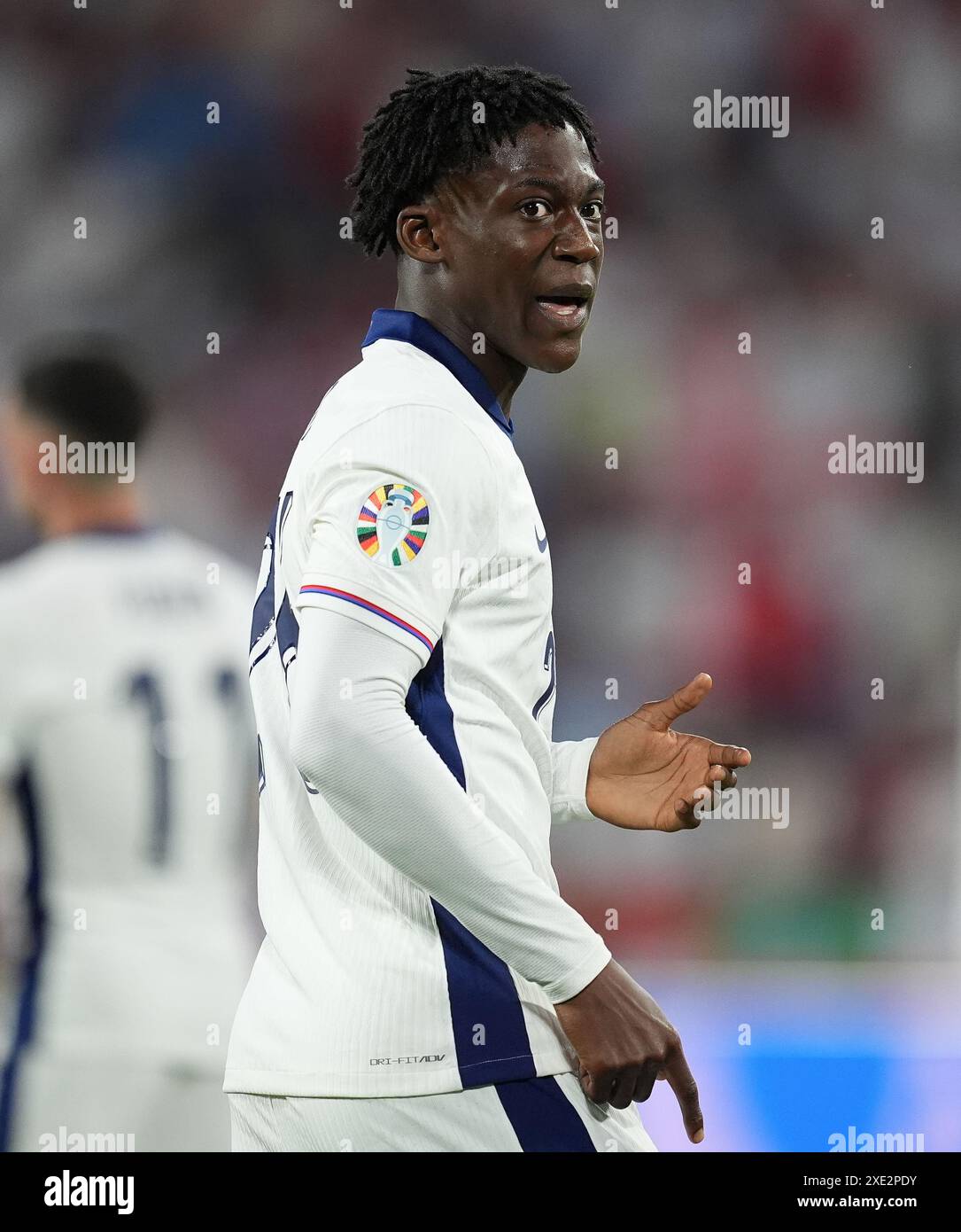 England's Kobbie Mainoo during the UEFA Euro 2024 Group C match at the ...