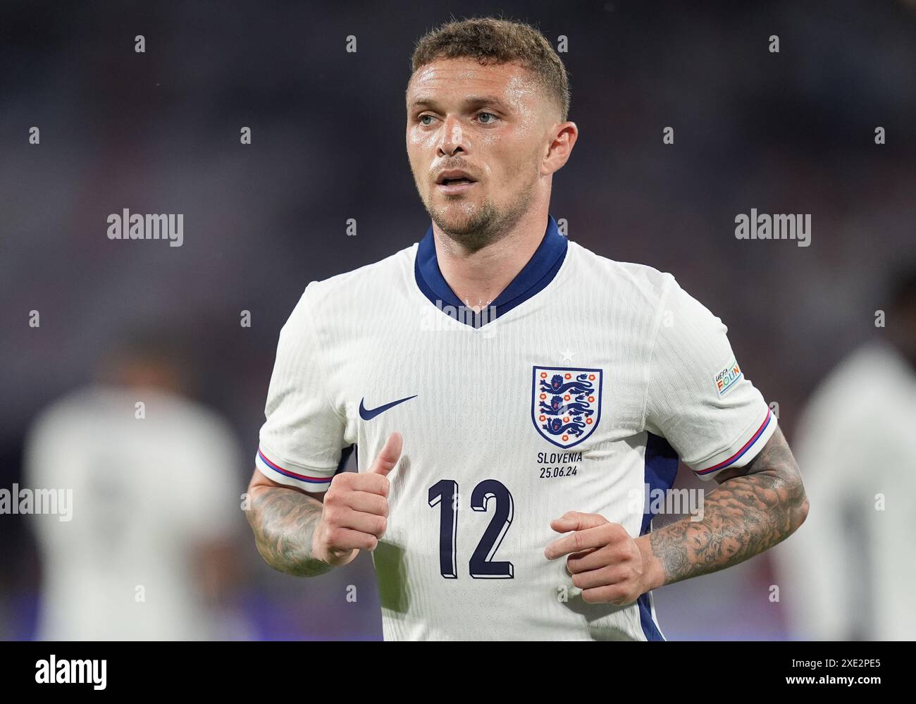 England's Kieran Trippier during the UEFA Euro 2024 Group C match at ...