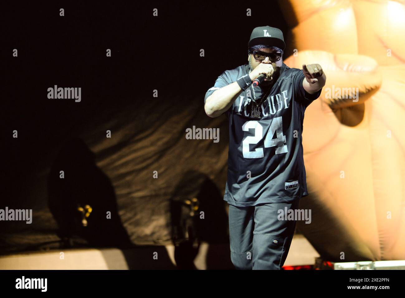 Ice Cube performs in Hollywood, Florida on June 23, 2024. The ...