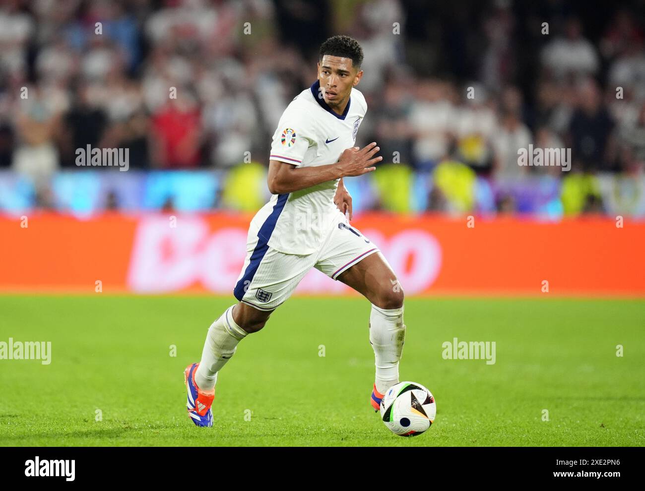England's Jude Bellingham during the UEFA Euro 2024 Group C match at ...