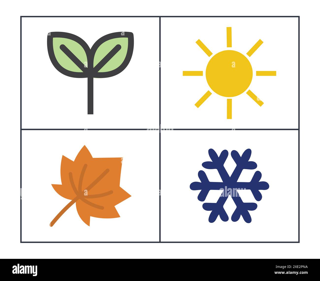 Four seasons symbol. Colorful vector Stock Vector Image & Art - Alamy